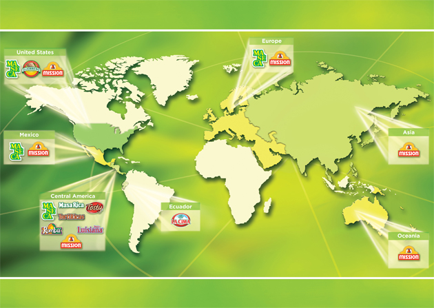 GRUMA - Global presence